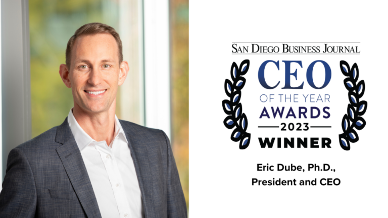 Eric Dube Named a CEO of the Year by San Diego Business Journal | Travere
